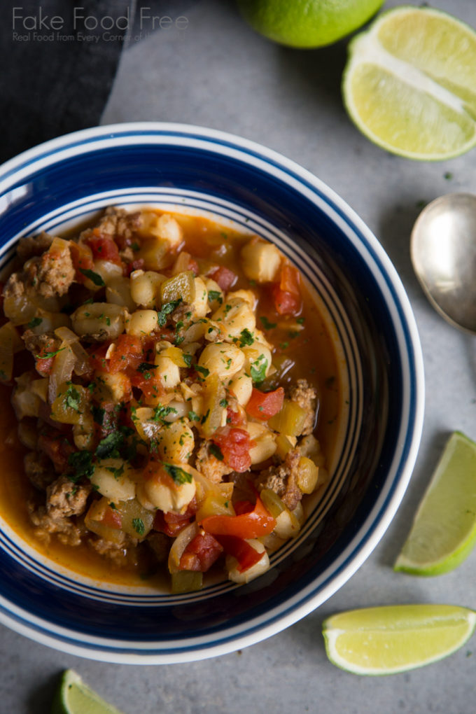 Pozole Pork Hominy Soup | Fake Food Free